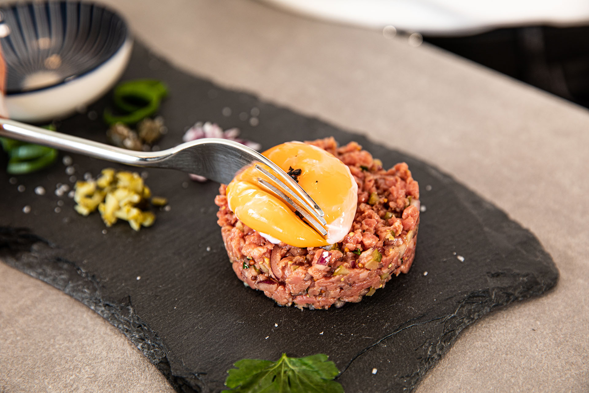 Classic Beef Tartare - with a twist - Nihon - the perfect egg – every time